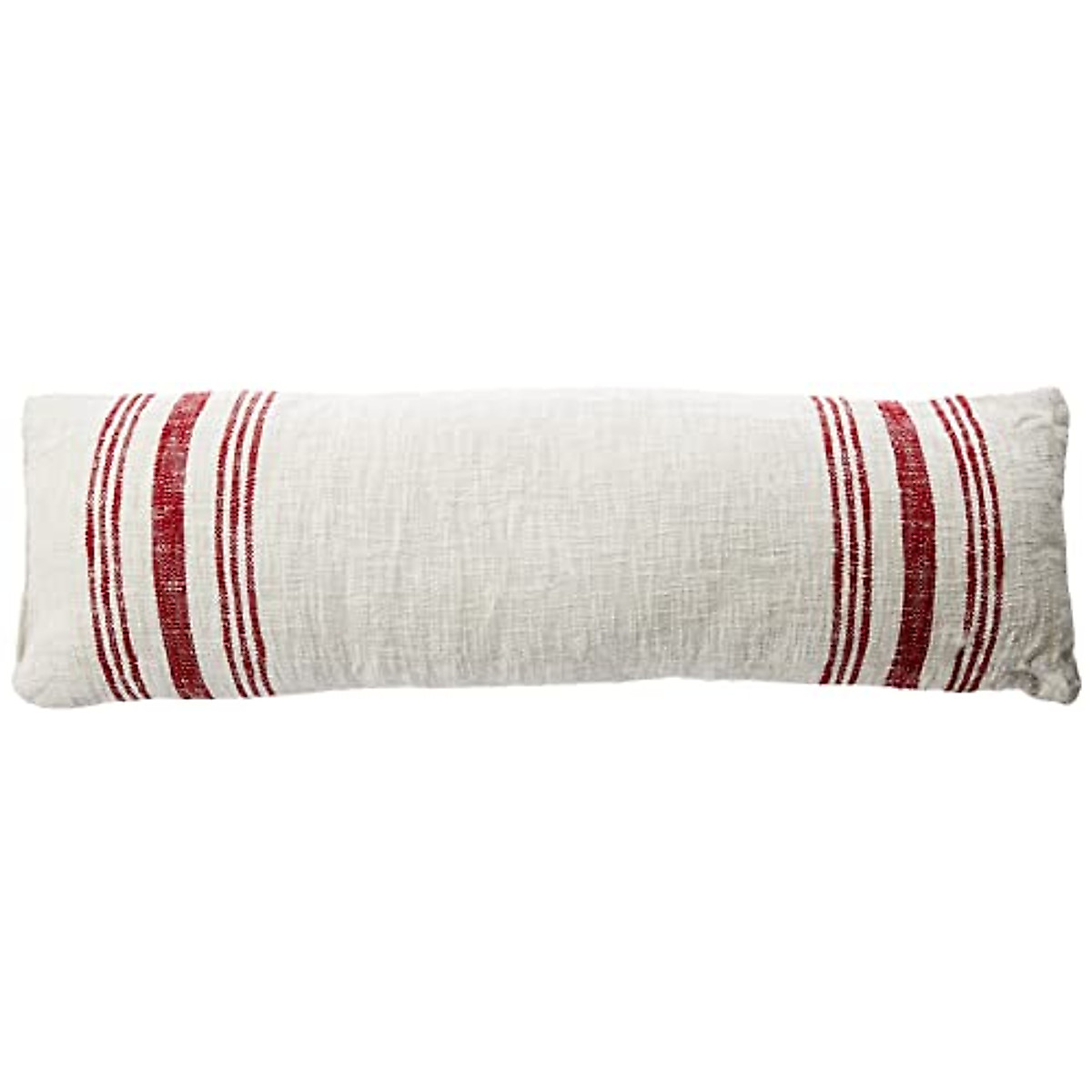 Mud Pie Merry Christmas Long Pillow, White, 11" x 35"