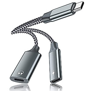 USB C to Lightning Audio Adapter, USB Type C Male to Lightning Female Headphones Converter & PD 60W Charging Dongle Compatible with iPad Pro 2021/2022, iPad Air 2020/2022, MacBook, Galaxy S23/S22/S21