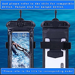 Puccy Case Cover, Compatible with Garmin GNC 355 355A Black Waterproof Pouch Dry Bag ( Not Screen Protector Film )