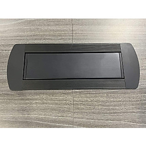 Impecgear Power Plug in-Desk Power Center Table Top Grommet Furniture Power Data Center/2 CAT6/1 HDMI/1 USB/1 Type-C/2 AC Power/1 USB Pass Thru (DC101_Solid Black)