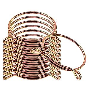 Glarks 10Pcs 55MM Fuel Line Hose Clamps Tube Spring Clips Clamps Set for Auto Motorcycle (55MM)