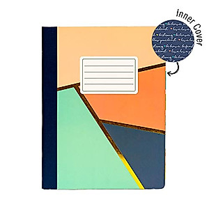 Pukka Pad, Carpe Diem Composition Notebooks - 3 Pack of Journals Featuring 140 Pages of College Ruled 80GSM Paper with Sturdy Cover Stock - 9.75 x 7.5in - Floral Love
