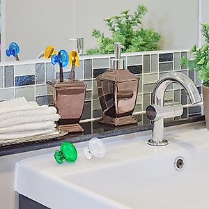 N3wxstarec 4 Pack Travel Toothbrush Head Covers, Portable Toothbrush Protector Cap Plastic Toothbrush Cases Clip for Travel, Camping, Home, School, Business