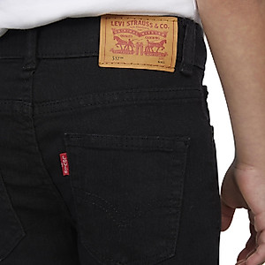 Levi's Boys' 517 Bootcut Fit Jeans, Black, 20