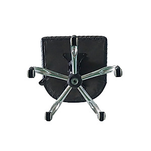 MAYAKOBA Estelle Office Chair (Set of 2) Adjustable Height Desk Chair Conference Room Salon Customer Seating Luxury Soft Leather with Rolling Base, Black