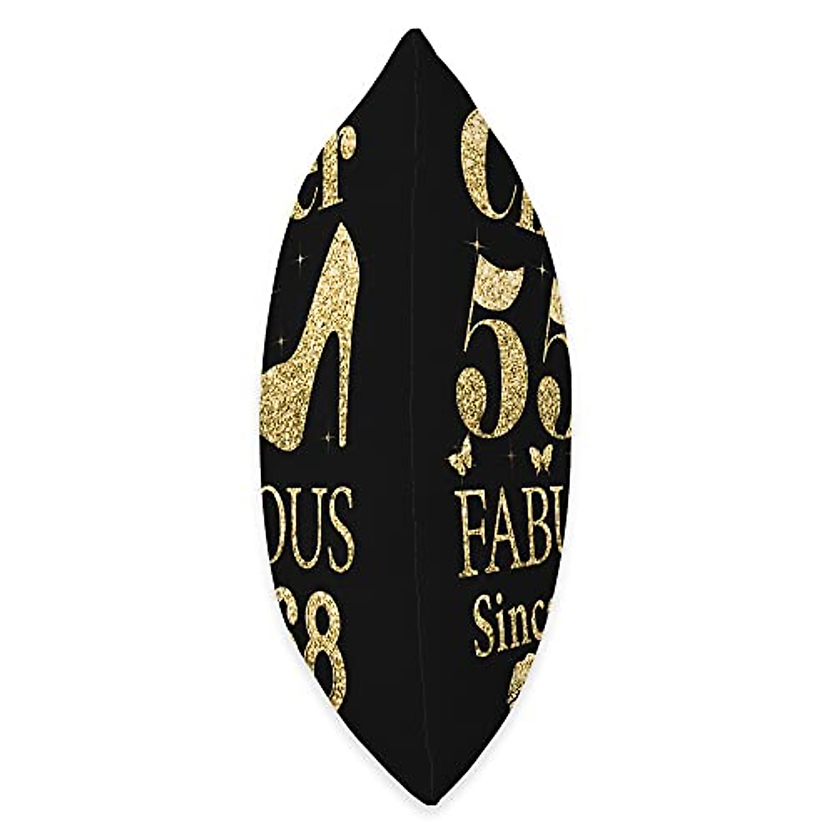 Yellow Shoe 55th Birthday Tee Gifts For Womens Chapter 55 Fabulous Since 1968 55Th Birthday Gift for Ladies Throw Pillow, 18x18, Multicolor