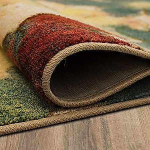 Mohawk Home Aurora Wildflower Light Multicolor Floral Printed Area Rug, 5' x 8', Multicolor