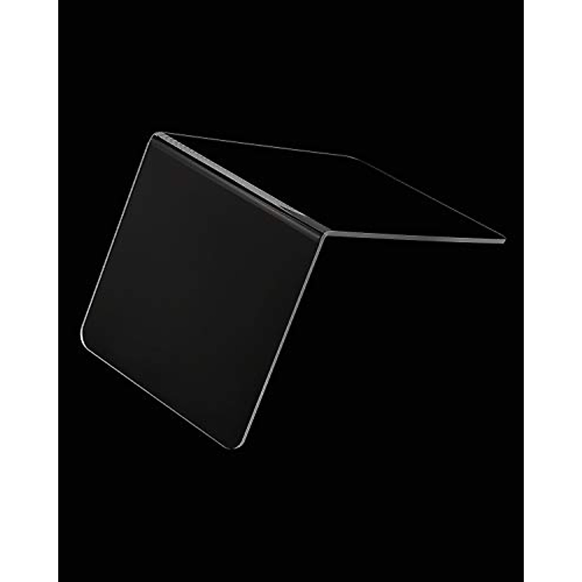 MSDADA Book Ends Clear Acrylic Bookends for Shelves, Book Ends for Home Office Library Decorative, Heavy Duty Book Ends, Book Stopper for Books, Movies, Magazines, Video Games, CDs (8pair/16pcs)