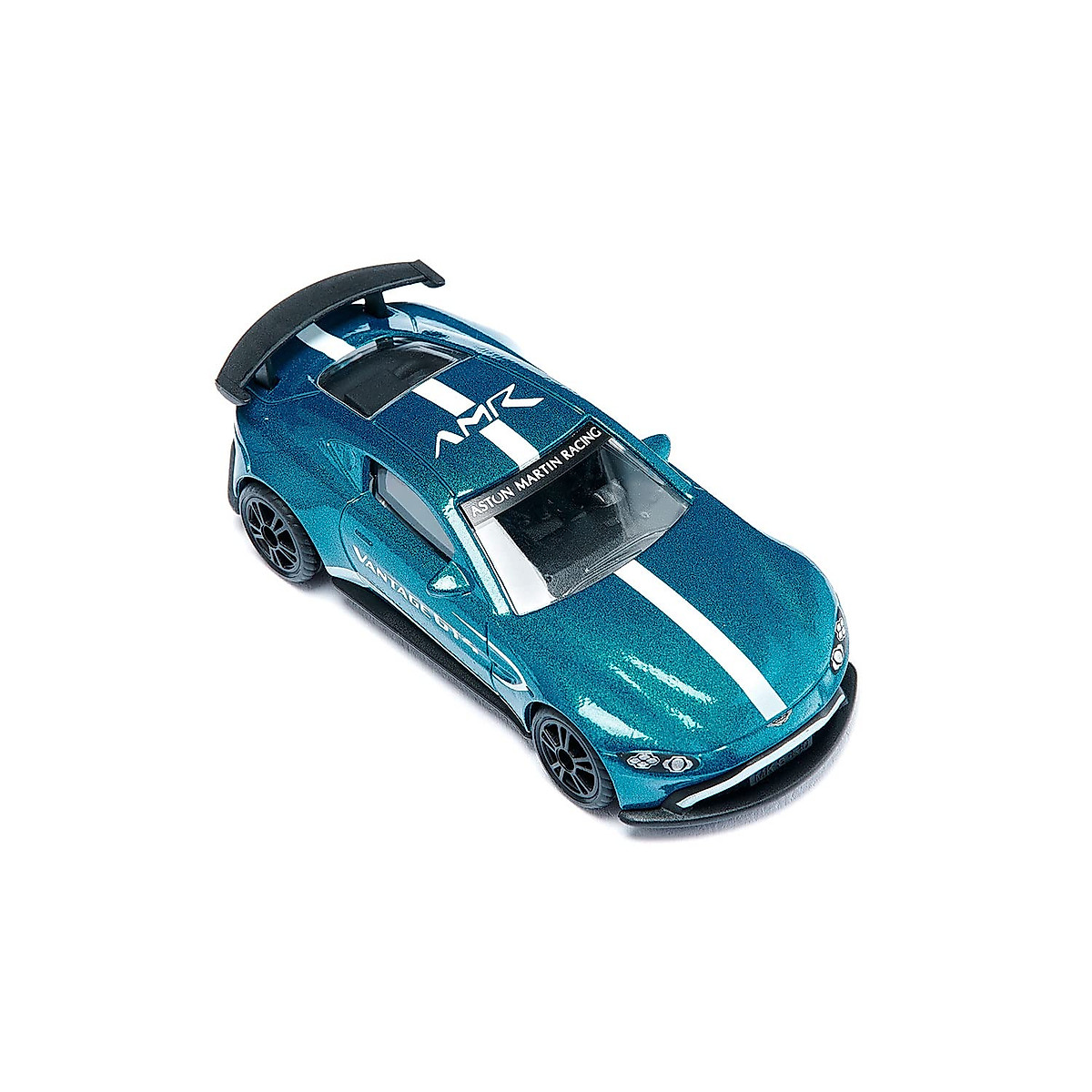 Siku 1577, Aston Martin Vantage GT4, Toy Car, Metal/Plastic, Blue, Metallic Paint, Huge Rear Wing, Sport Tyres, Detailed Design