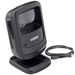 Zebra Symbol DS9208 Handsfree Standard Range Barcode Scanner with Shielded USB Cable, Black - Scans 1D, 2D and PDF417 Barcodes, LED Aimer - DS9208-SR00004NNWW YKGAV