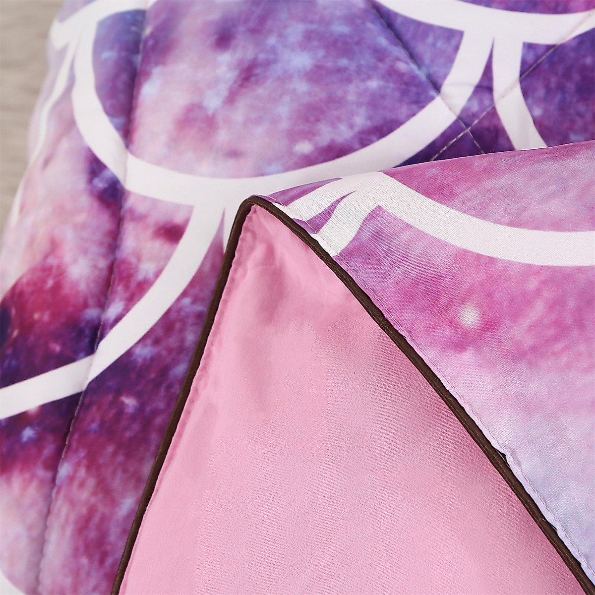 Wowelife Toddler Bedding Sets for Girls Mermaid, Premium Scale Toddler Girl Bedding Set Purple Blue with 1 Flat Sheet, 1 Fitted Sheet, 1 Comforter and 1 Pillowcase