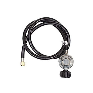 Mabel Home 6 Feet Low Pressure Propane Regulator with CSA Certified LPG Hose Most LP Gas Grill, Heater and Fire Pit Table, 3/8 Female Flare Nut