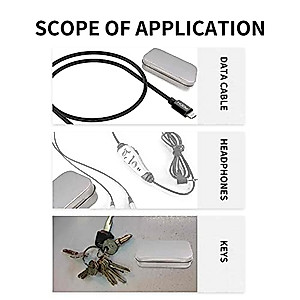 Arts & Crafts Storage Boxes & Organizers, 2 PCS Metal Rectangular Empty Hinged Tins Box,Durable Small Empty Storage Tins with Lids,Use for Store Small Objects Nail Clippers,Nail Art,Lip Gloss,Black