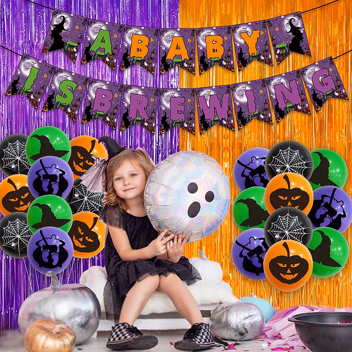 Halloween Baby Shower Party Supplies A Baby is Brewing Baby Shower Decorations Hocus Pocus Baby Shower Decorations Hocus Pocus Plates and Napkins Hocus Pocus Party Supplies