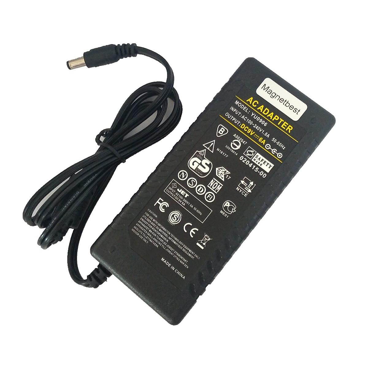 9V6A AC DC Adapter Charger DC 5.5 * 2.5/2.1mm 9V 6A 54W Switch Power Supply