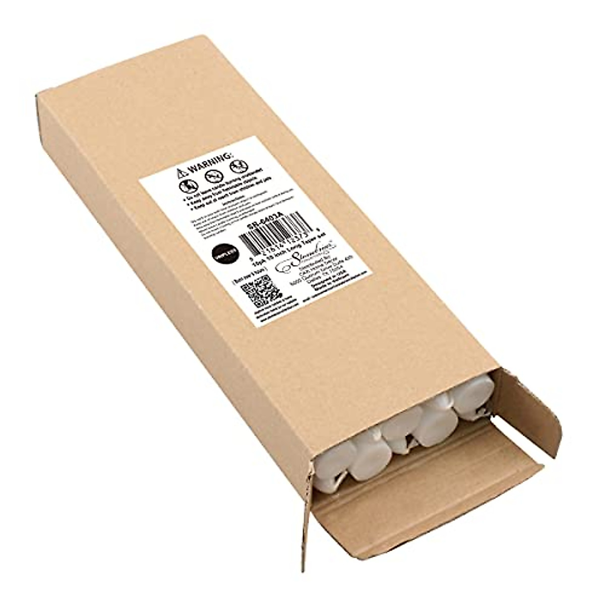 Stonebriar Tall 10" Unscented Dripless 10 Pack Taper Candles