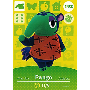 Nintendo Animal Crossing Happy Home Designer Amiibo Card Pango 192/200 USA Version