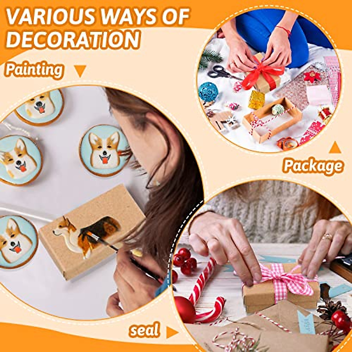 200 Pcs Cardboard Jewelry Gift Boxes with Lids, 2 5/8 x 1 5/8 x 1 Inch Bulk Small Kraft Jewelry Gift Box Cotton Filled Jewelry Gift Boxes for Necklace Earring Ring Bracelet Jewelry Store Display