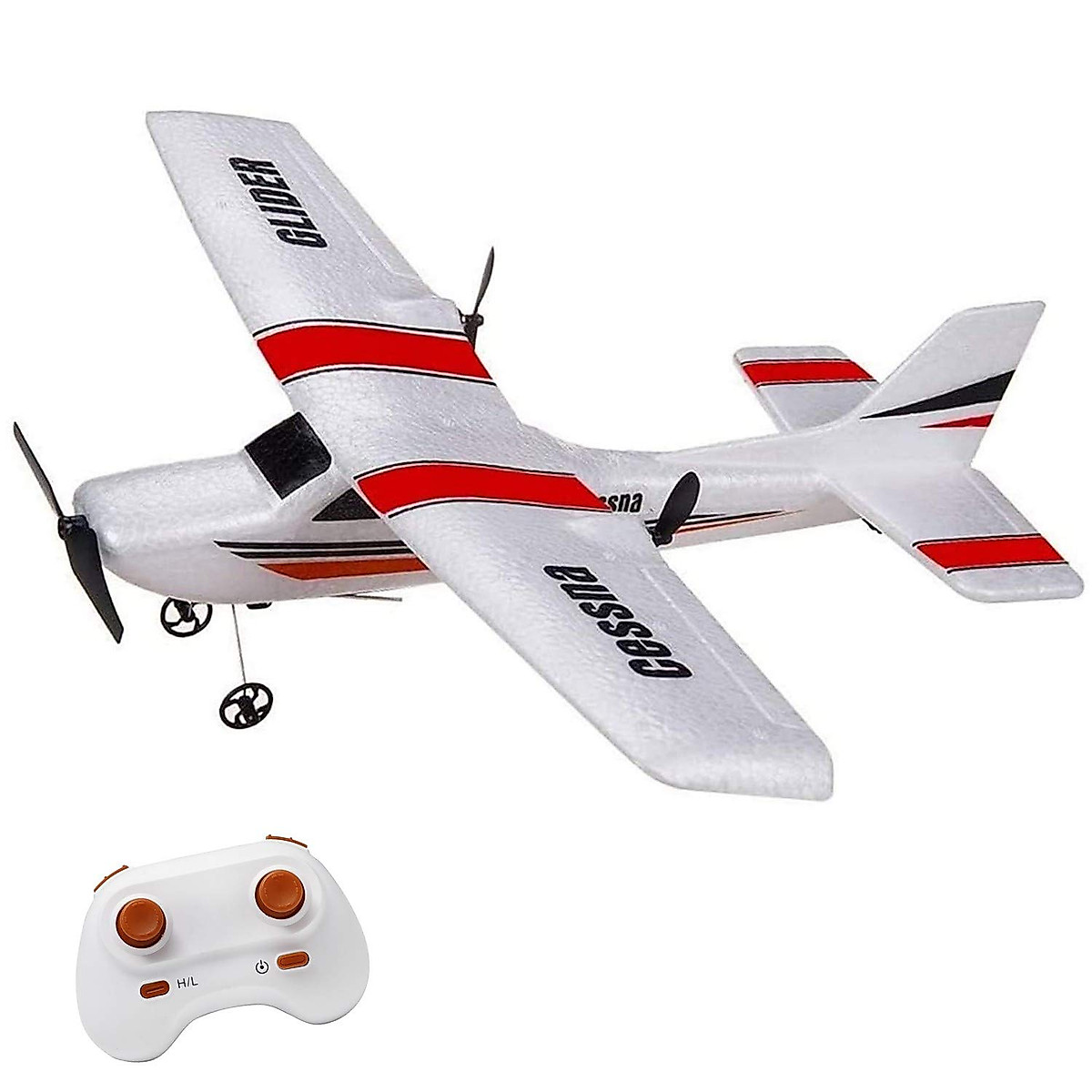 LBKR Tech RC Airplane,Remote Control Airplane Ready to Fly with Durable Foam Body,2 Channels Stable to Flight RC Plane Built in 6-Axis Gyro,Easy to Control Remote Control Plane for Kids Boys Beginner