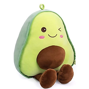 NatureMan 16.5 inch Avocado Plush Toy Pillow Gift, Lovely Fruit Plush Toy Doll Pillow Pillow, Suitable for Children, Girls, Boys and Holiday Warm Gifts