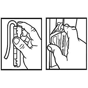 The Original Fat Ivan Fold Up Doorstop Wedge with Magnet Orange (Pack of 2)