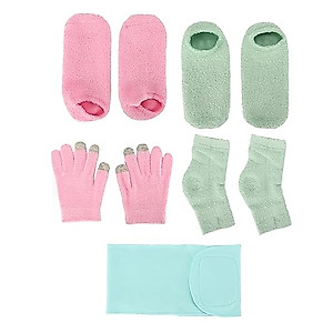 Moisturizing Gel Repair Gloves for Hand Foot Elbow Neck Hydrating Skin Repair Hydrating Covers Neck Elbow Hand Foot