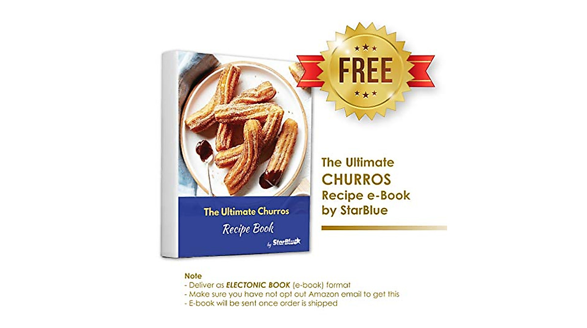 StarBlue Churrera Churro Maker - 8 Shapes & Free Recipe Guide