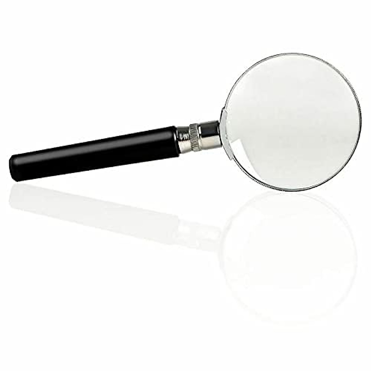 10X Handheld Magnifier Magnifying Glass Handle Low Vision Aid High Magnification for Reading, Senior, Map, Inspection, Handcraft Hobby (50MM)