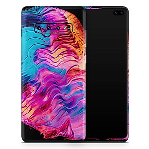 DesignSkinz Liquid Abstract Paint V2 Protective Vinyl Decal Wrap Skin Cover Compatible with The Samsung Galaxy S20 (Screen Trim & Back Glass Skin)
