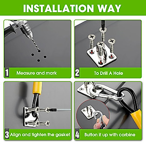 Pisman Trash Can Locks, Animals Out of Garbage, Trash Bin Lock,Trash Bin Lock Lid for Animals (2)