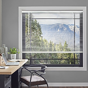 CHICOLOGY Blinds for Windows , Mini Blinds , Window Blinds , Door Blinds , Blinds & Shades , Camper Blinds , Mini Blinds for Windows , Horizontal Window Blinds , Gloss White , 47"W X 36"H