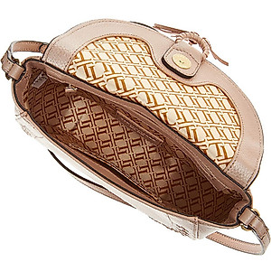 Tignanello Lillie Saddle Cross Body W/RFID Protection, Metallic Rose