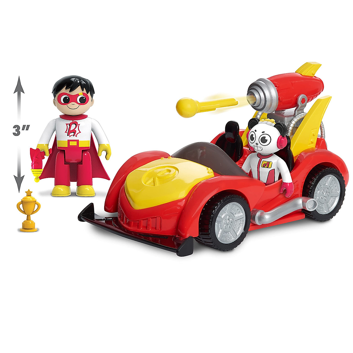 Ryan’s World 7-Piece Vehicle Set with 2 Virtual Codes to Ryan’s Virtual Video Game, Kids Toys for Ages 3 Up by Just Play