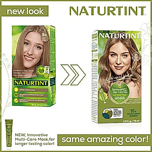 Naturtint Permanent Hair Color 8N Wheat Germ Blonde (Pack of 6), Ammonia Free, Vegan, Cruelty Free, up to 100% Gray Coverage, Long Lasting Results