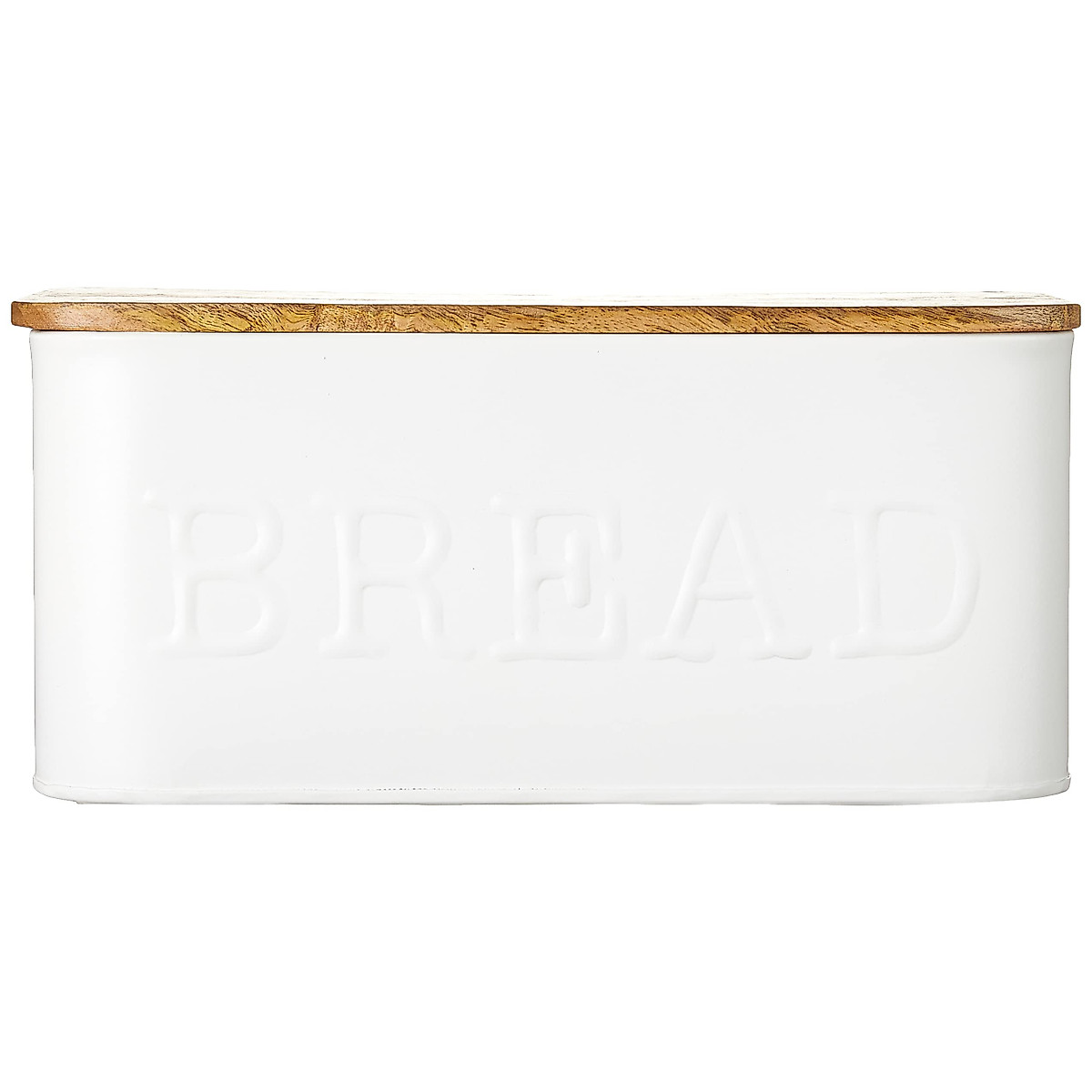 Mud Pie Circa Bread Box white, 5 1/4" x 12"