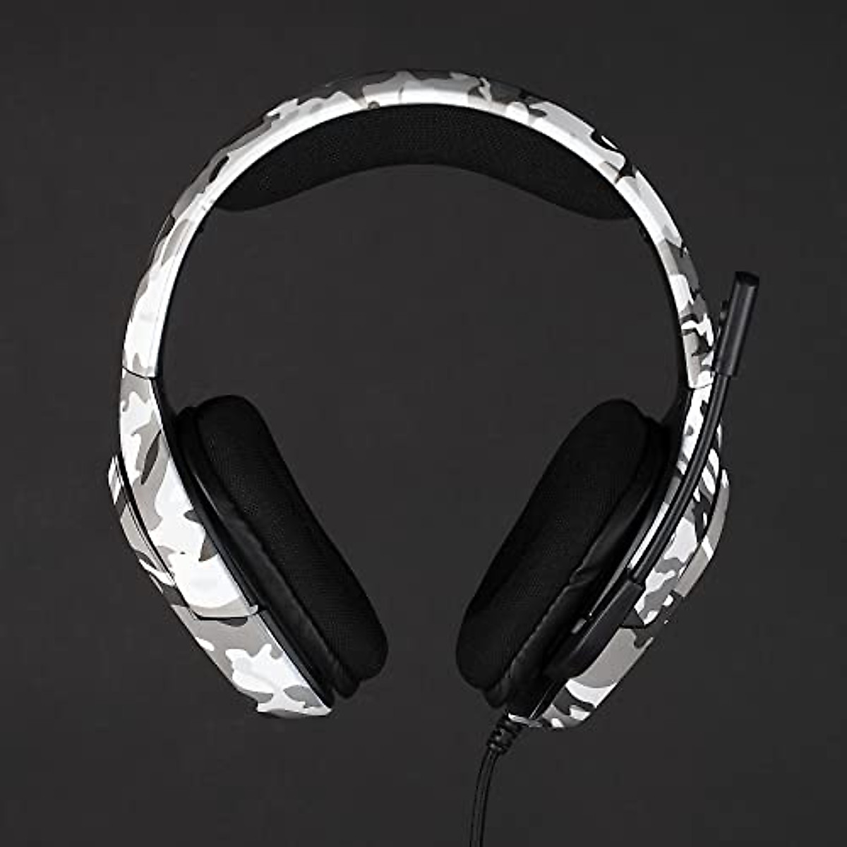 Konix Drakkar Ares Camo - Wired Gaming Headset with Microphone - 3.5 mm Jack - High Audio Quality - Headset with Flexible Microphone - Comfortable and Insulating Pads