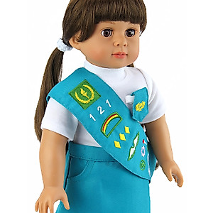 American Fashion World Girl Uniform for 18-inch Dolls| Premium Quality & Trendy Design | Dolls Clothes | Outfit Fashions for Dolls for Popular Brands