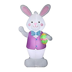 7FT Easter Inflatable Bunny with Egg
