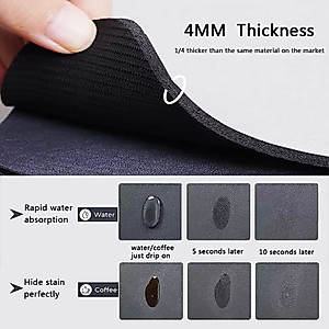 LHAIFA Coffee Mat Teal Wood Texture Abstract Art Coffee Bar Accessories 24 x 16 Inch Hide Stain Non-Slip Rubber Backed Absorbent Dish Drying Mat for Kitchen Counter Bar Mat Espresso Accessories