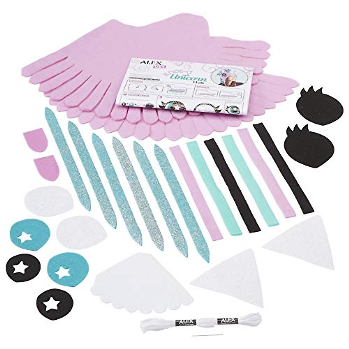 Alex DIY Knot-A Unicorn Hat Craft Kit Kids Art and Craft Activity