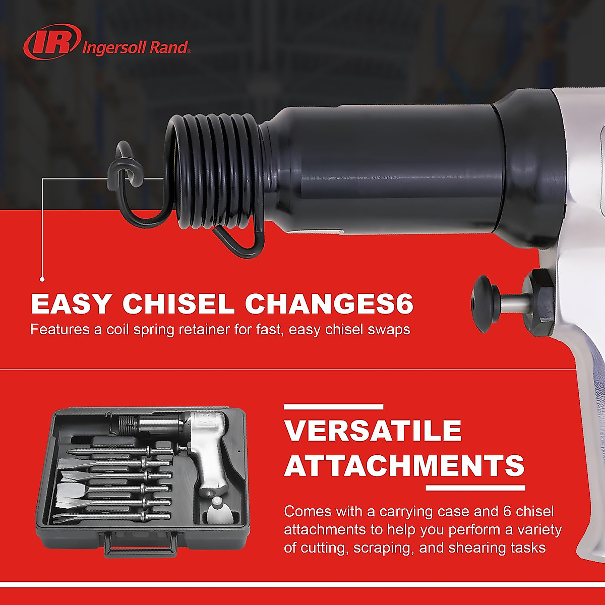 Ingersoll Rand 121-K6 Super Duty Air Hammer Kit, 3000 BPM, 2-9/32" Stroke