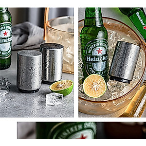 Automatic Beer Bottle Opener Syart Stainless Steel Magnetic Beer Bottle Opener magnet No Damage to Bottle Cap Opener bulk seniors(1pack)