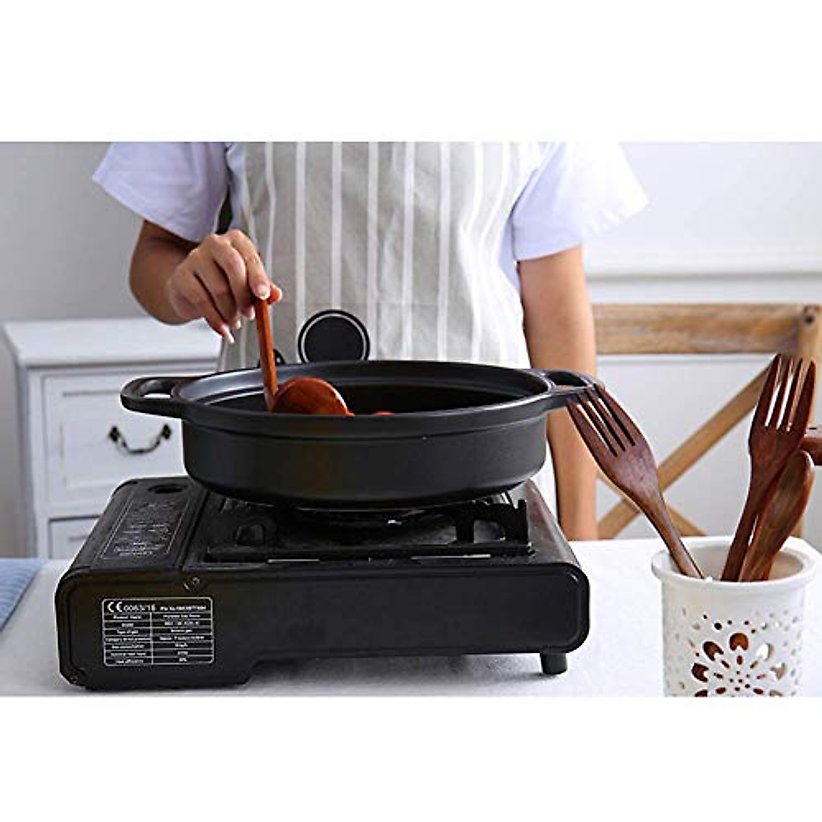 Casserole Dish ZYF Ceramic Tagine Pot, Tajine Cooking Pot Ceramic Pots for Cooking and Stew Casserole Slow Cooker with 2 Handle and Lid for Home Kitchen,Red