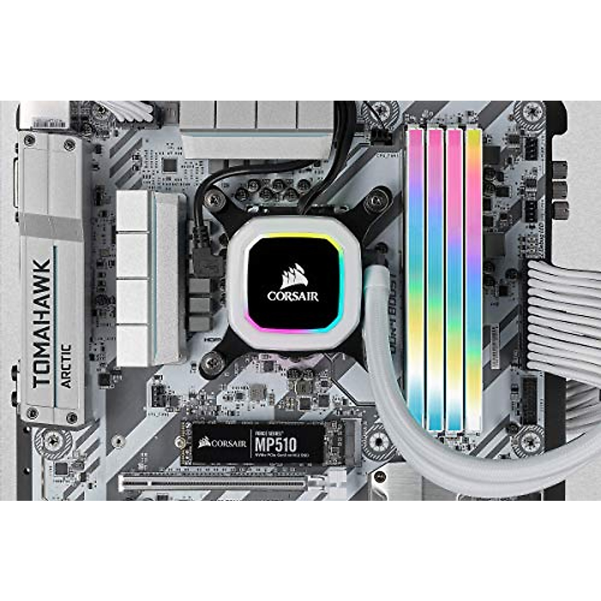 CORSAIR Vengeance RGB PRO SL 32GB (4x8GB) DDR4 3600 (PC4-28800) C18 1.35V - White