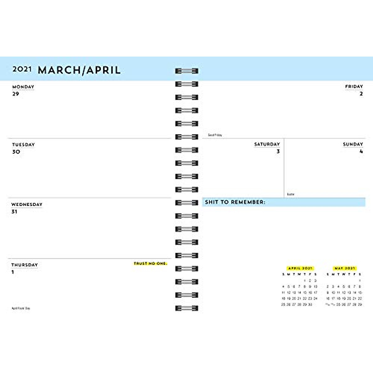 2021 Carpe F*cking Diem Planner