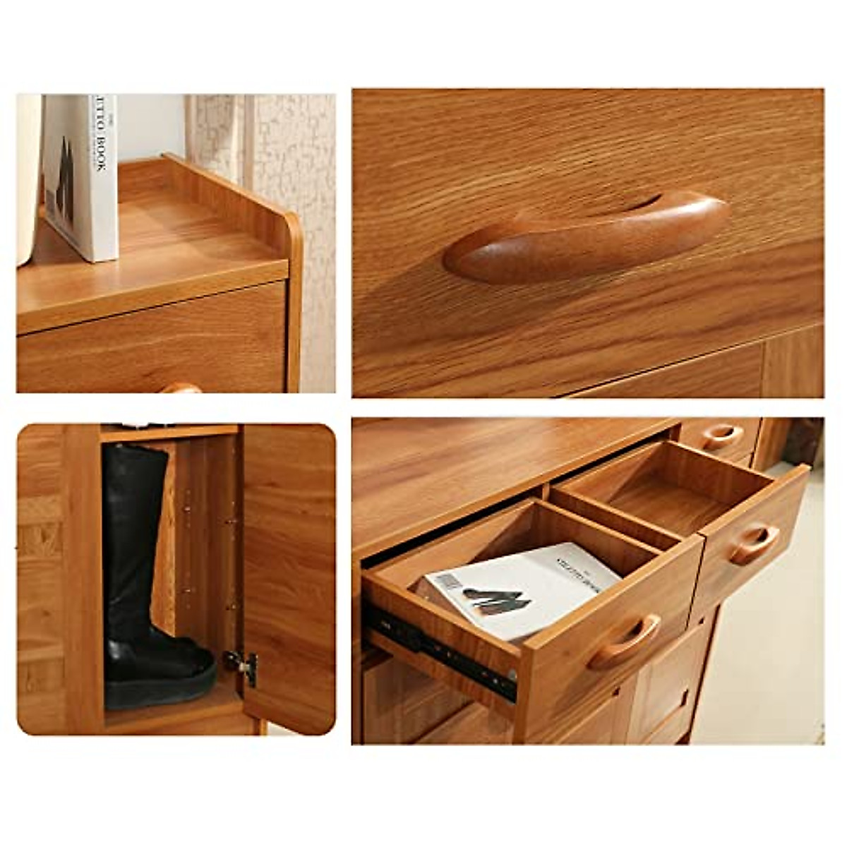 Tyewmiy Free Standing Shoe Racks Shoe Rack, Chinese Shoe Cabinet, Multi-Layer Storage Cabinet, Porch Cabinet, Shoe Bench (Size : 90 * 34cm*98cm)