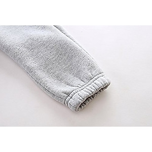 Mud Kingdom Baby Boys Joggers Winter Cute Bear Fleece 18-24 Months Gray