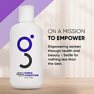 GBG Purple Conditioner for Blonde Hair - Hair Toner for Bleached, Grey & Blonde, Conditions & Neutralizes Brassy Hair in 3 Minutes - Hair Mask for Soft, Shiny & Silky Hair for Women & Men, 8 Oz