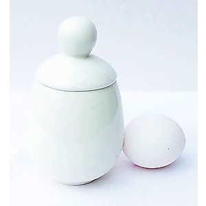 AggCoddler - XXL Porcelain and Silicone Egg Cooker, Scandinavian Egg Coddler Poacher