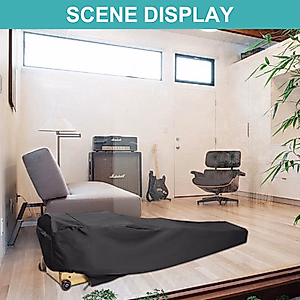 Rowing Machine Cover, Durable 600d Oxford Fabric Sports Rowing Machine Protective Covers with Zip and Drawstring,Waterproof,Dustproof and Breathable,Black,83" Lx24 Wx22”H